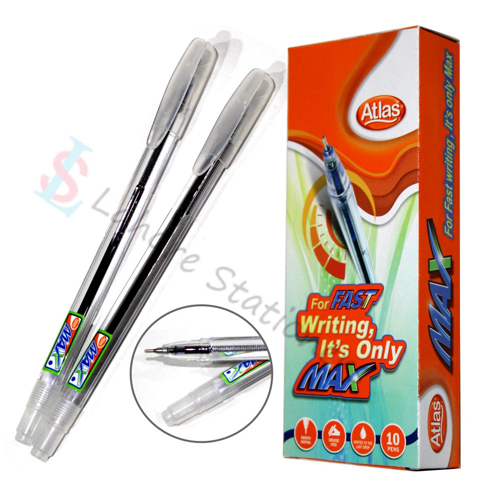 Atlas Max Ballpoint Pen Pack of 10 – Lahore Stationers