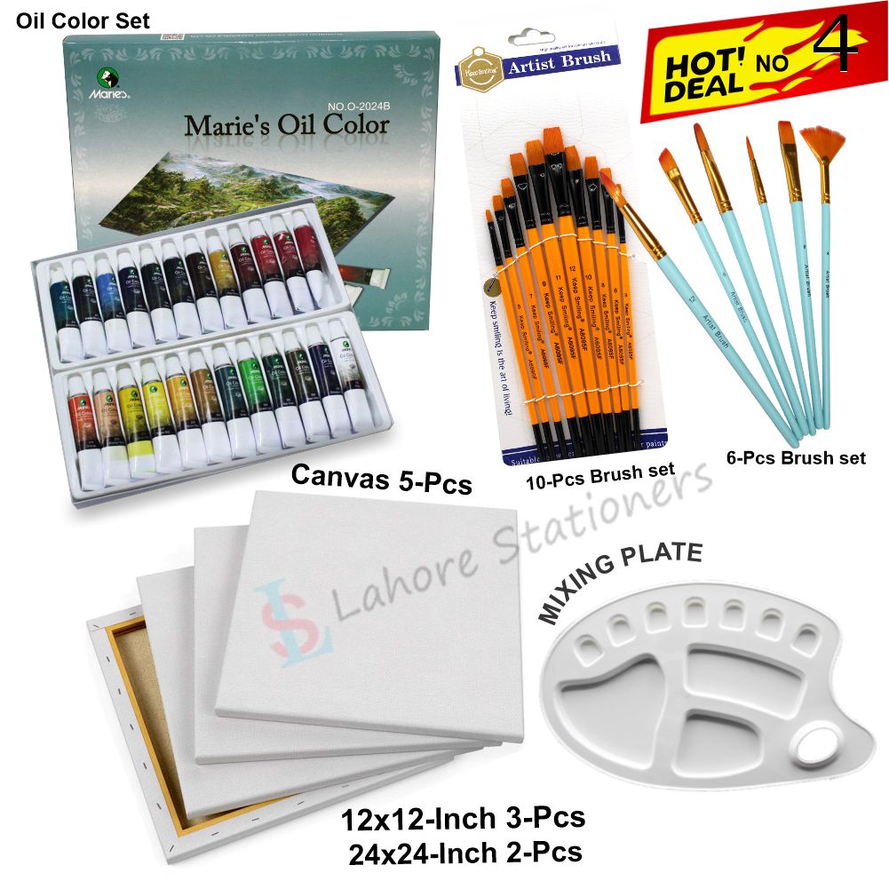 Deal 4 Oil Painting Super Deal Complete Artist Oil Paint Kit – Lahore ...