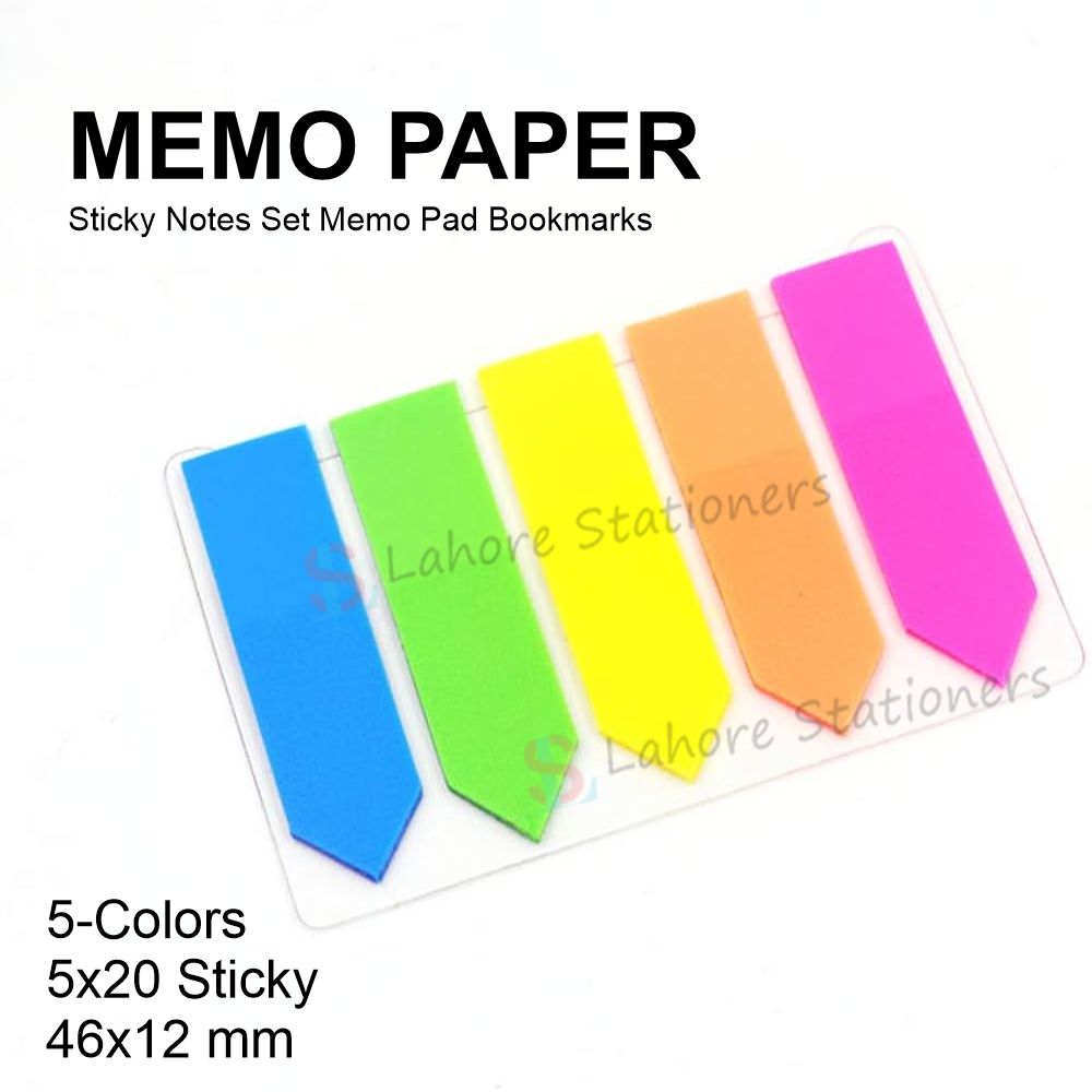 Flags Memo Bookmarks Sticky Notes Label Tag Sticker – Lahore Stationers