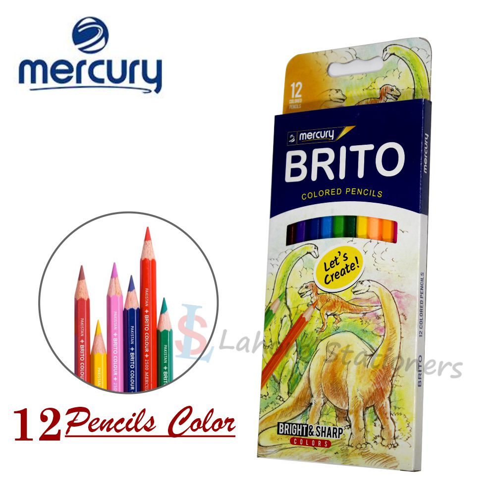 Mercury Brito Color Pencils Full Size – Lahore Stationers
