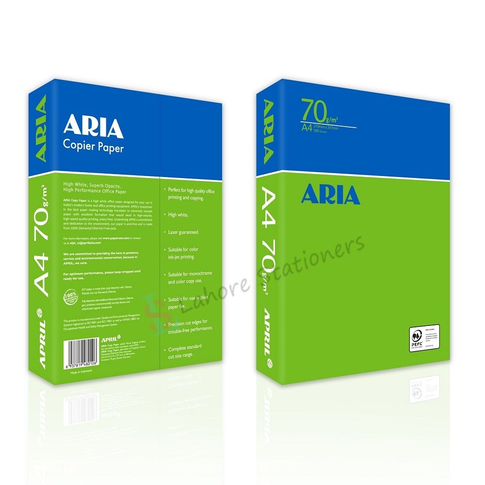 Aria Paper Ream A4 Size Premium Quality – Lahore Stationers