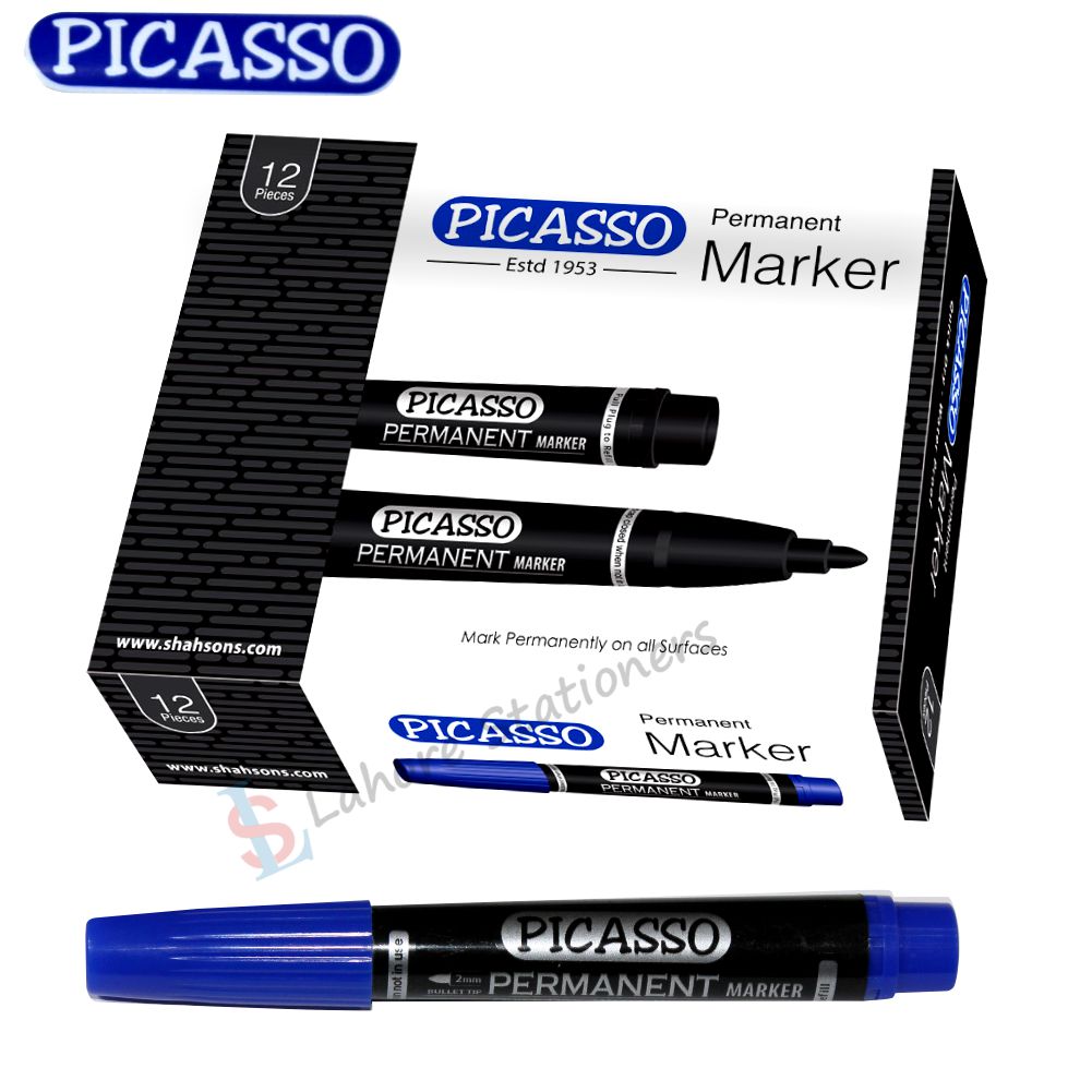 Picasso Permanent Marker Round Tip – Lahore Stationers