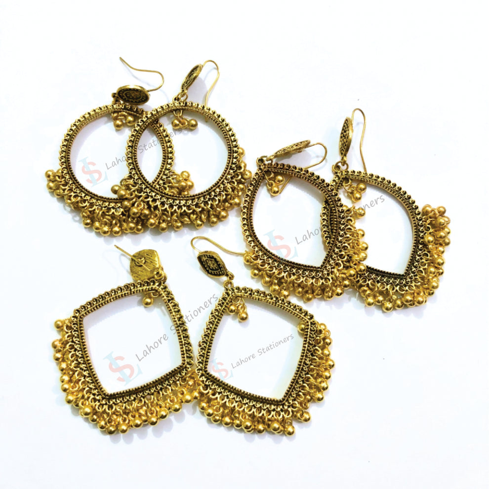 Imported Resin Jhumka Base with Jump Rings & Beads Different designs ...
