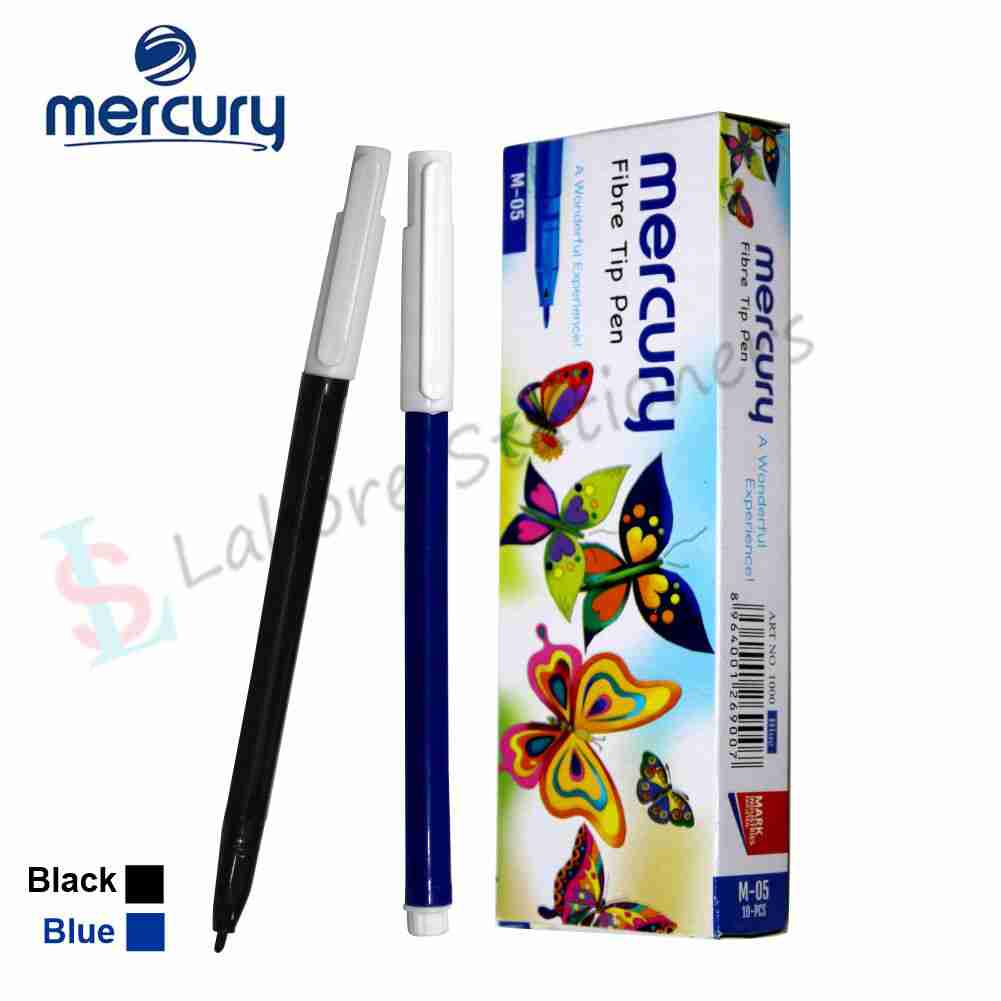 Mercury Marker Fiber Tip Pack of 10 Pcs – Lahore Stationers